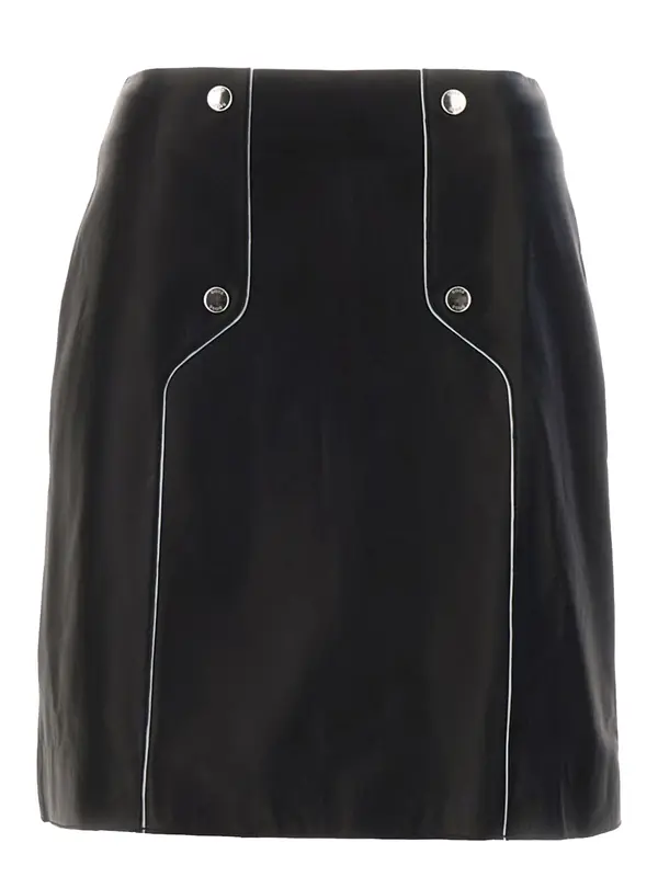 Hugo Leather Mini Skirt - Black