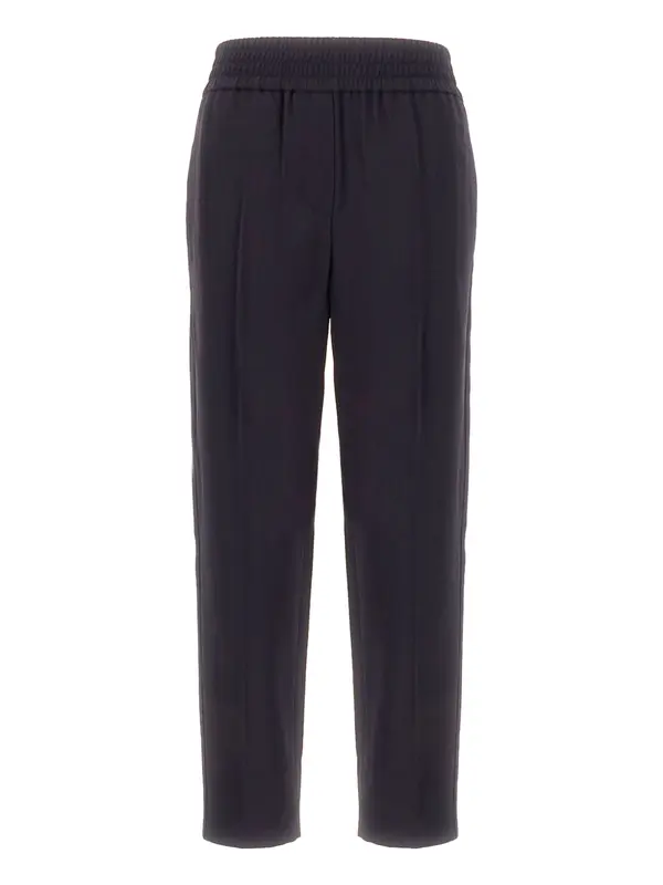 Brunello Cucinelli Elasticated-waistband Trousers - Blue