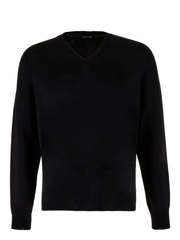 TOM FORD V-neck Jumper - Black