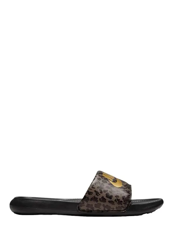 Nike Victori One Leopard Print Slides - Brown/black