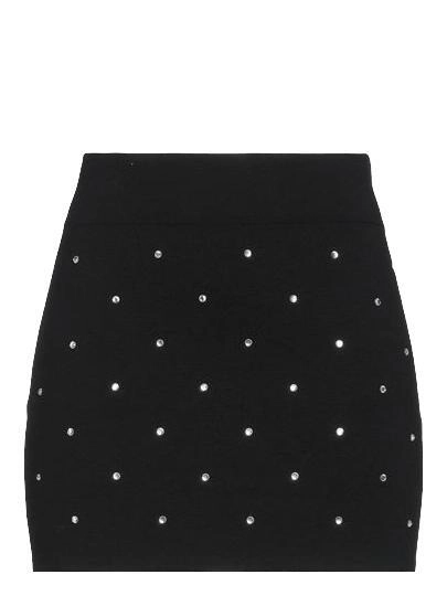 Zadig&Voltaire Mini Skirt Size Merino Wool, Polyamide, Elastane - Black