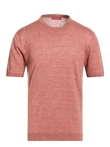 DANIELE FIESOLI T-shirt Brick Size Linen - Red