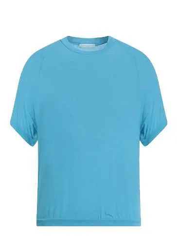 DANIELE FIESOLI T-shirt Azure Size Viscose, Nylon, Cashmere, Elastane - Blue