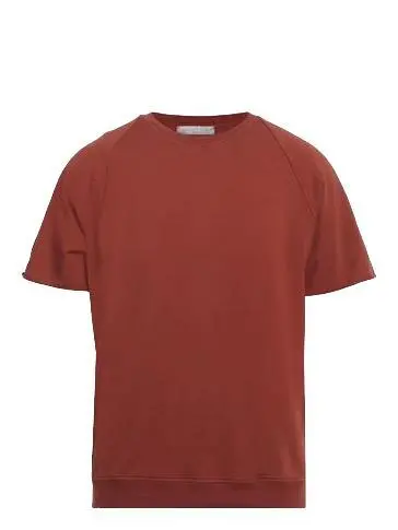 DANIELE FIESOLI Cotton Blend Short Sleeve Sweatshirt - Red