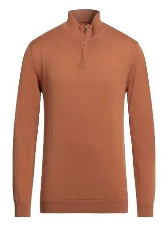 DANIELE FIESOLI Turtleneck Cotton Top - Camel