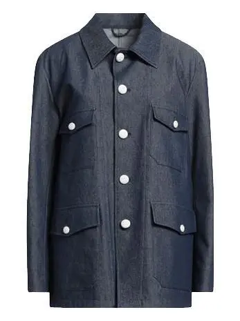 VI TO VI Overcoat & Trench Coat - Blue