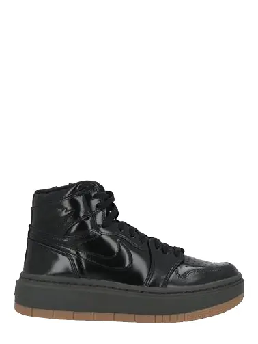 JORDAN Nike Leather High-top Sneakers - Black