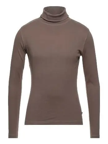 OXER Long Sleeve Turtleneck Top - Brown