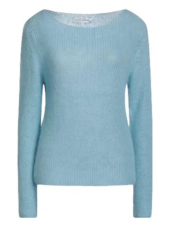 European Culture Knitted Sweater - Blue