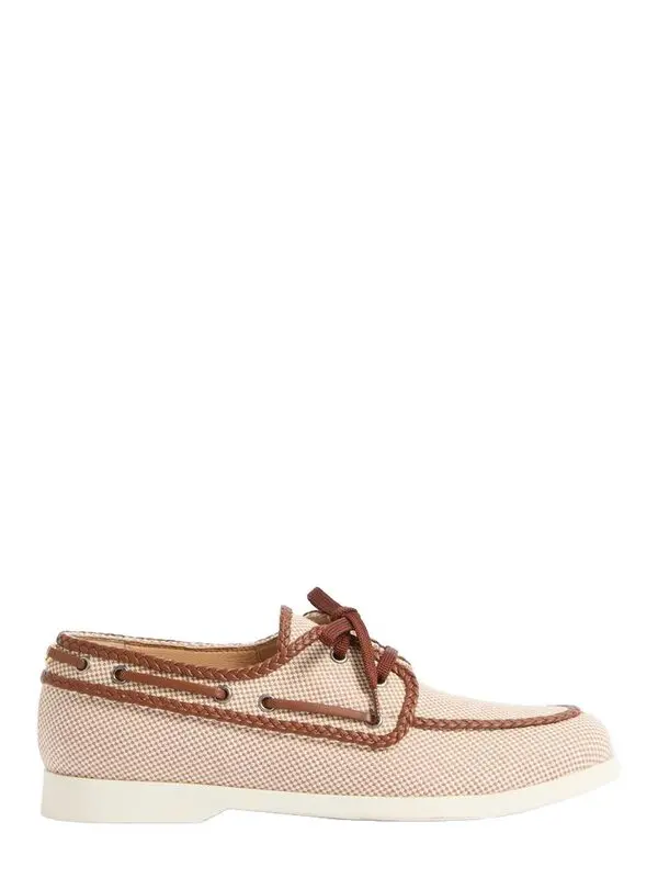 Valentino Garavani Palm Avenue Boat Shoe - Multicolour/tobacco