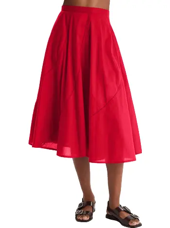 Merlette Vestige Midi Skirt - Rouge