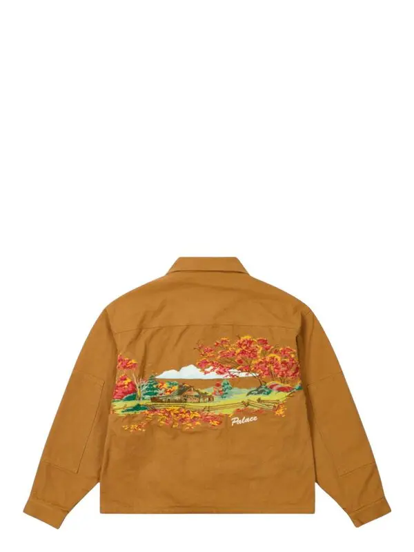 PALACE Utility Fleece Jacket - Brown