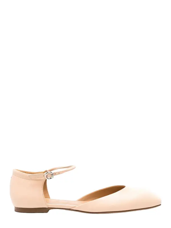 AeydĒ Leather Ballet Flats - Peach