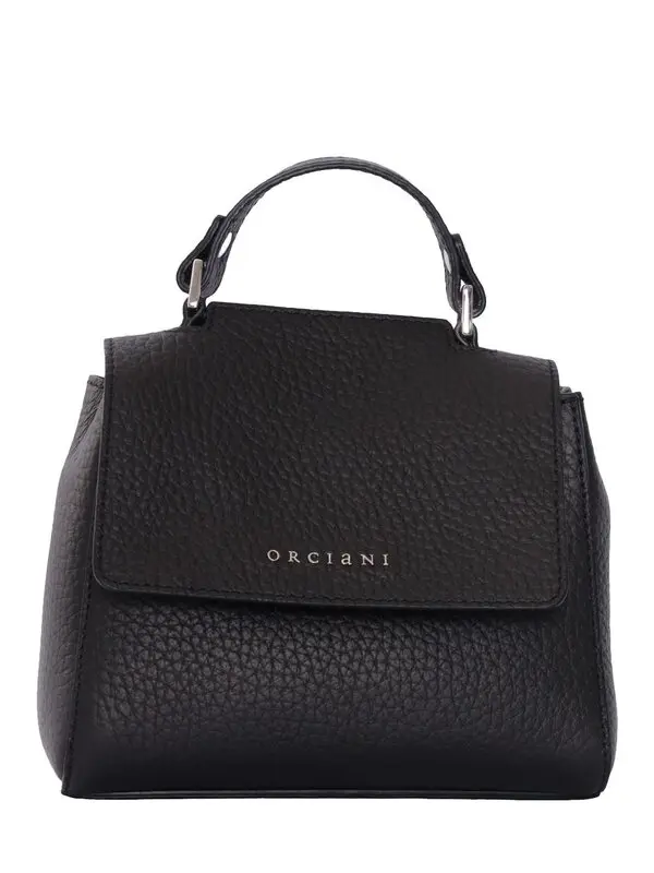 ORTIGNI Mini Top Handle Bag - Black