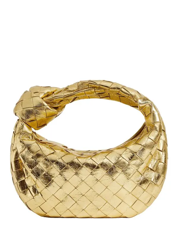 Bottega Veneta Mini Jodie Top Handle Bag - Gold