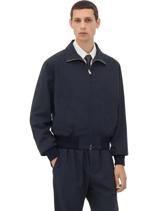 Bottega Veneta Fine Wool Blouson - Midnight Blue