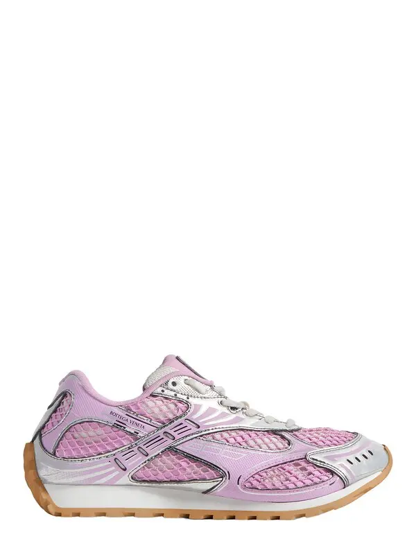 Bottega Veneta Orbit Lace-up Sneakers - Gloss/silver