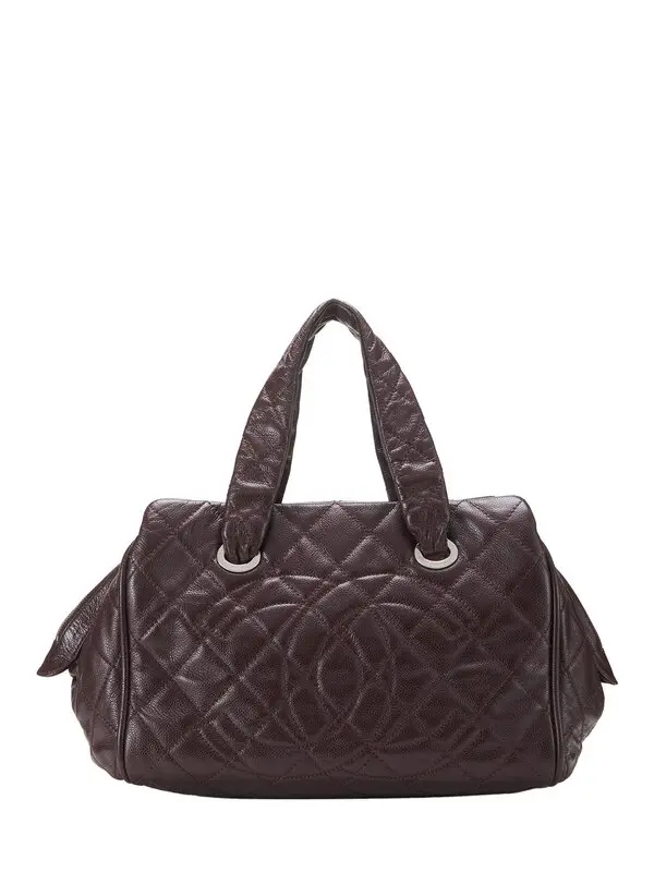 Chanel Caviar Boston Bag - Burgundy