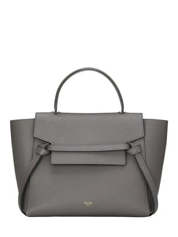 Celine Grained Calfskin Belt Bag - Grey