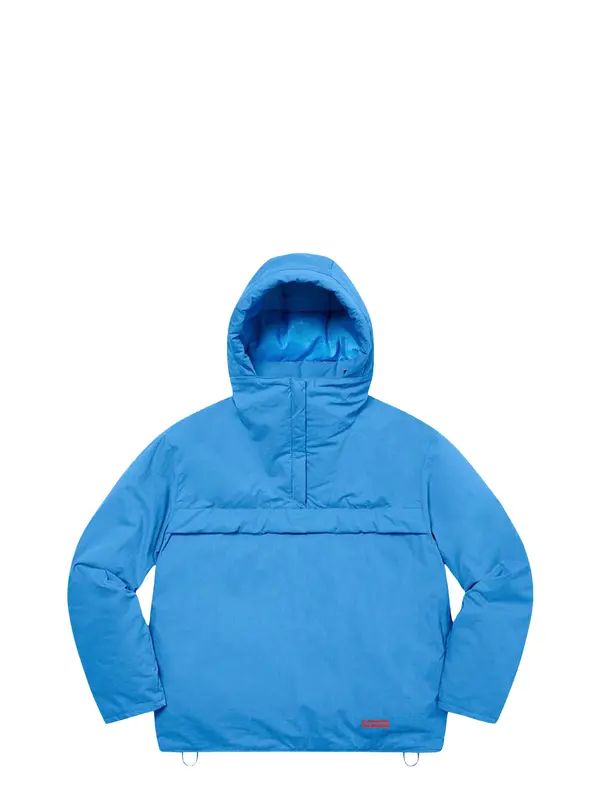 Supreme Hooded Down Pullover - Blue