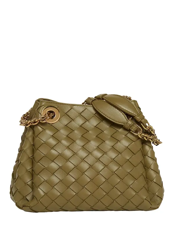 Bottega Veneta Small Parachute Shoulder Bag - Algae