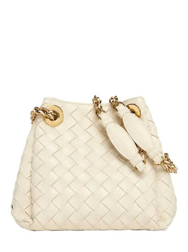 Bottega Veneta Small Parachute Shoulder Bag - Limestone