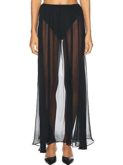 LESET Farah Maxi Skirt - Black