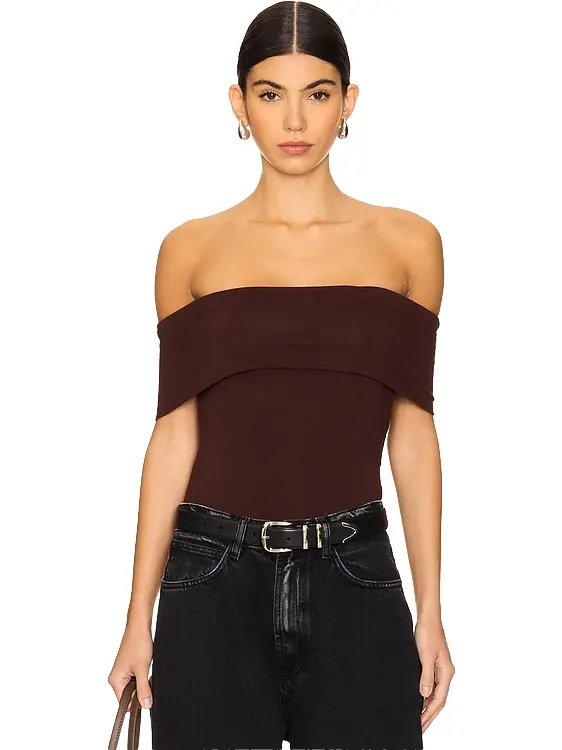 ALL THE WAYS Brynn Bodysuit - Chocolate Brown