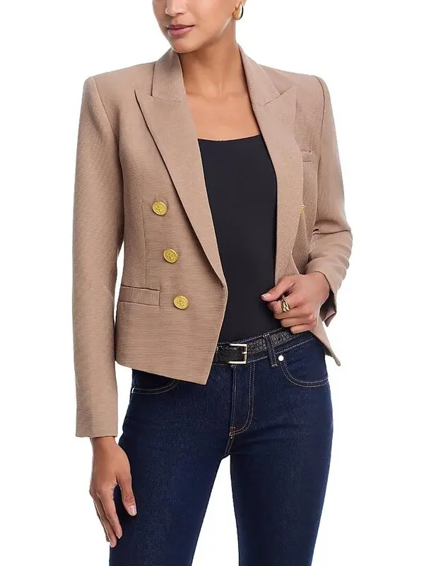 L'Agence Brooke Double Breasted Blazer - Portabella