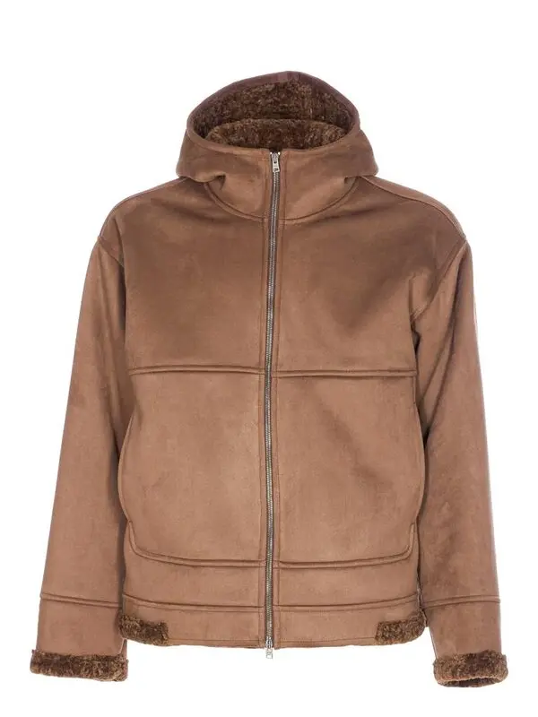 Herno Jacket With Zip Closure - Brown