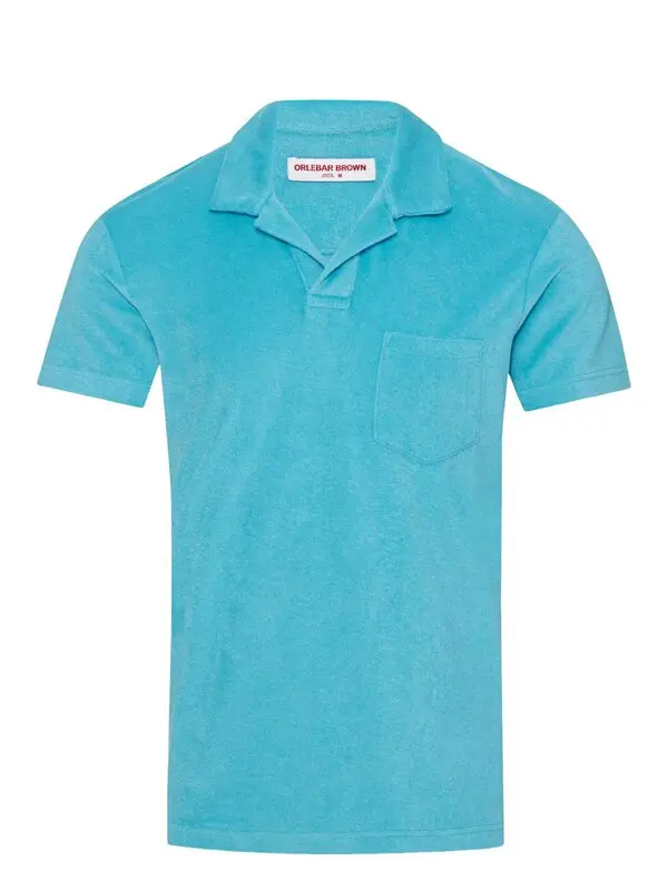 Orlebar Brown Terry Polo Shirt - Blue