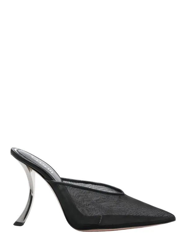 GEDEBE 100mm Paris Mules - Black