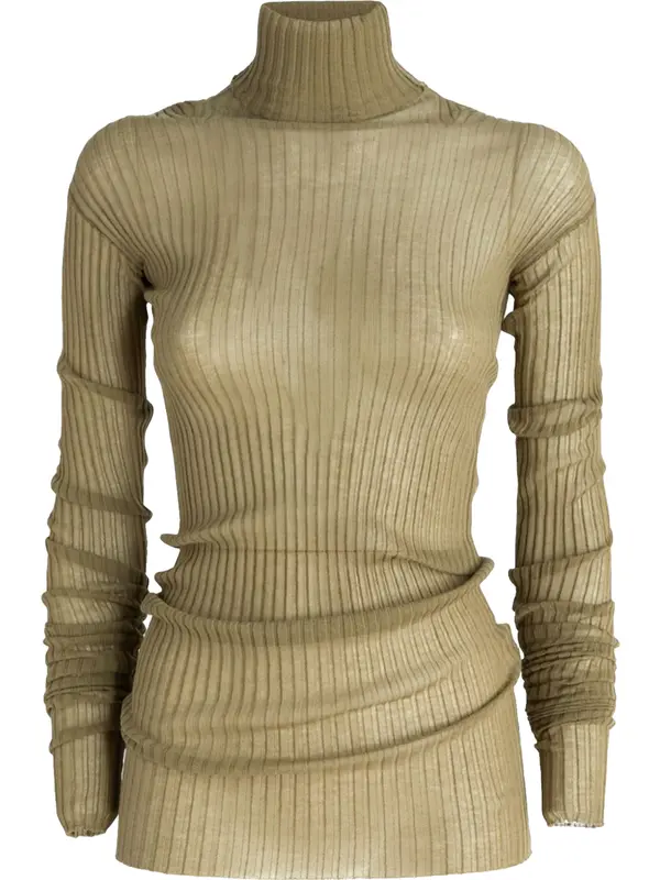 QUIRA High Neck Sweater - Green