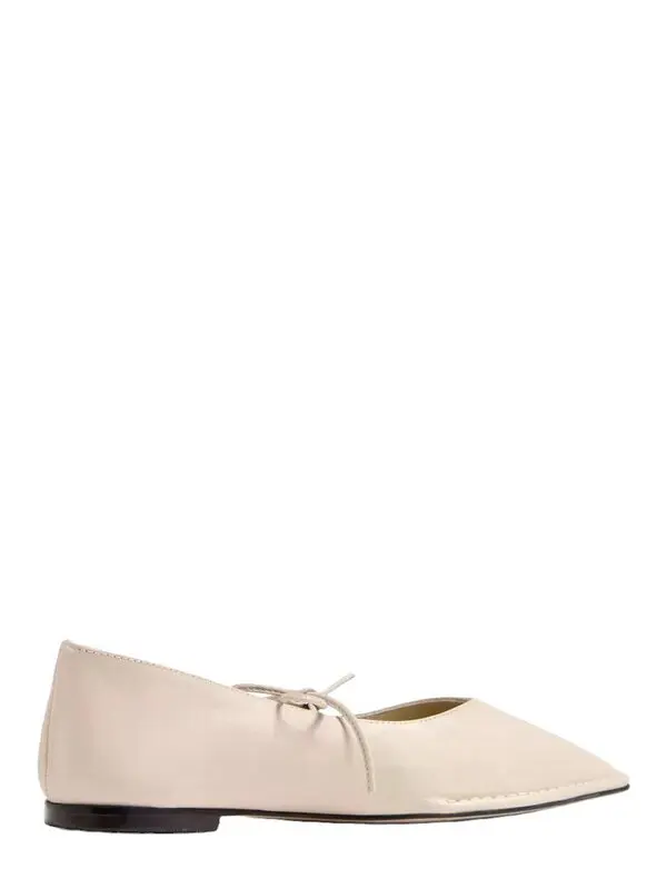 ALOHAS Sway Ballerina Shoes In Smooth Grain Calf Leather - Neutrals