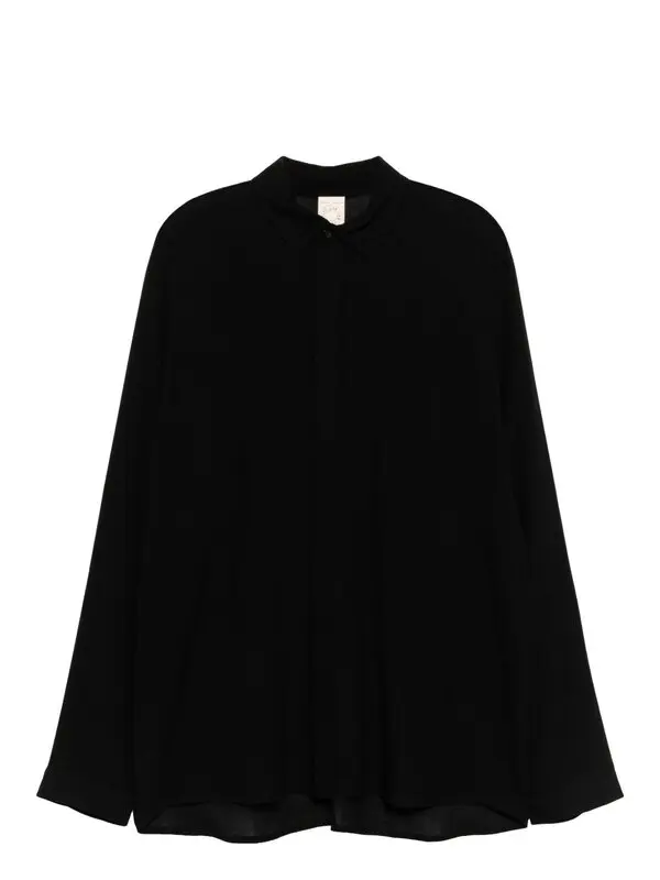 JAN JAN VAN ESSCHE Crepe Shirt - Black