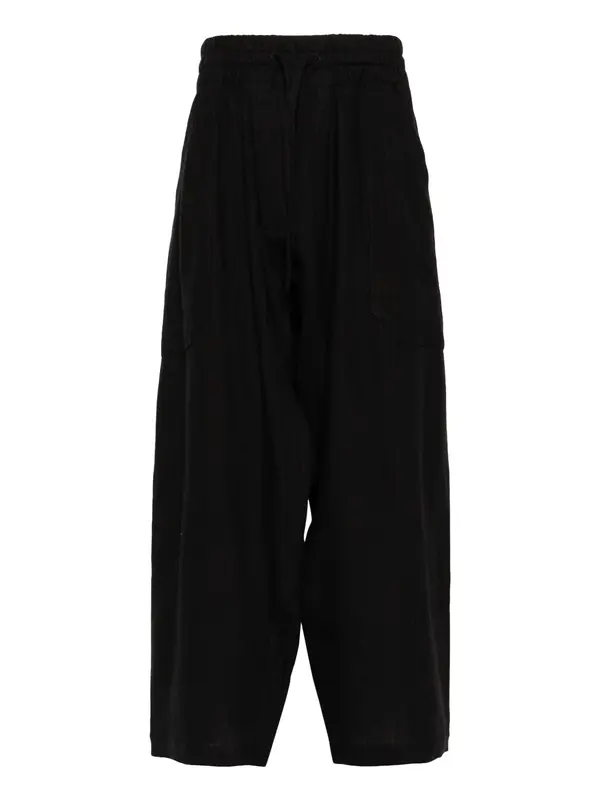 JAN JAN VAN ESSCHE Drop-crotch Trousers - Black