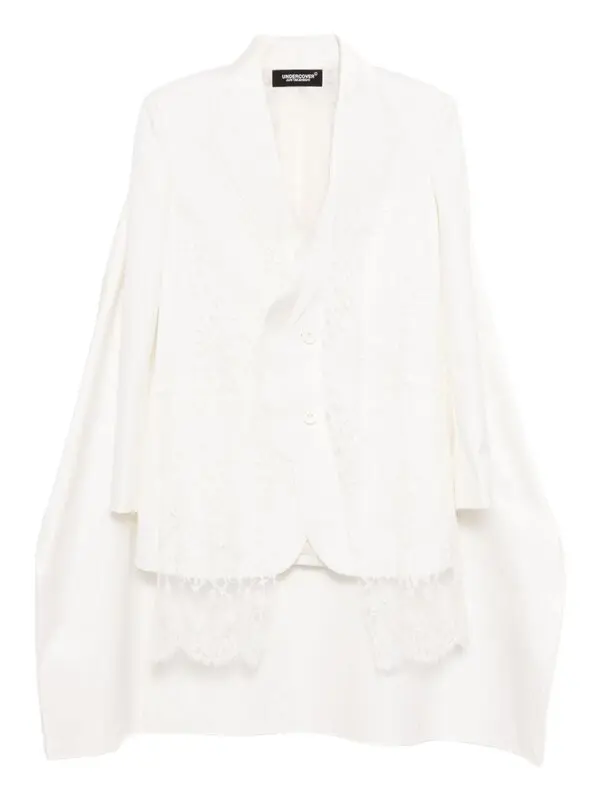 UNDERCOVERISM Lace-trimmed Blazer - White