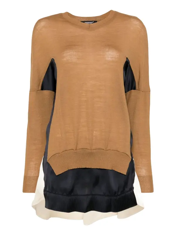 UNDERCOVERISM Panelled Jumper - Brown