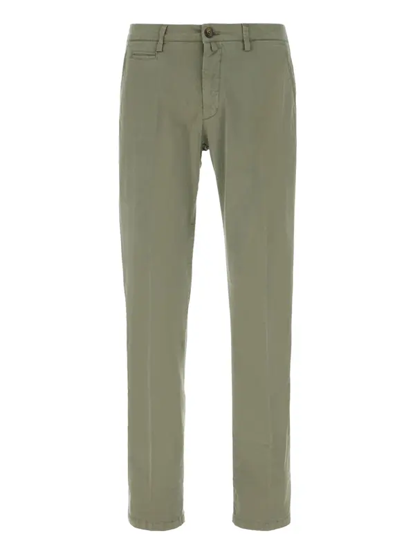 BRIGLIA 1949 Cotton-blend Trousers - Green