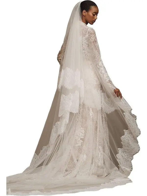 Watters Frances Cathedral Veil - Ivory