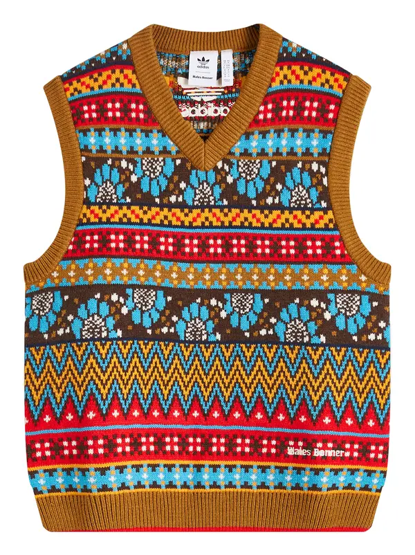 Adidas X Wales Bonner Knitted Vest - Multi