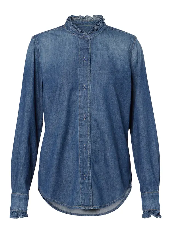 NILI LOTAN Lydia Denim Shirt - Blue