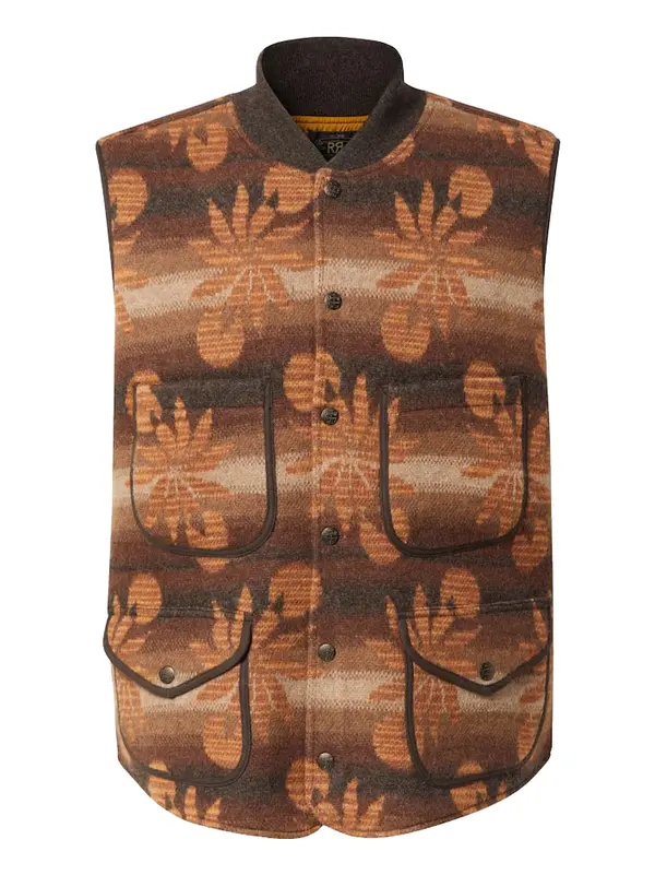 Ralph Lauren Embroidered Wool And Cashmere Vest - Brown