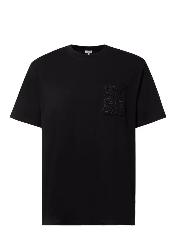 Loewe Anagram Cotton T-shirt - Black