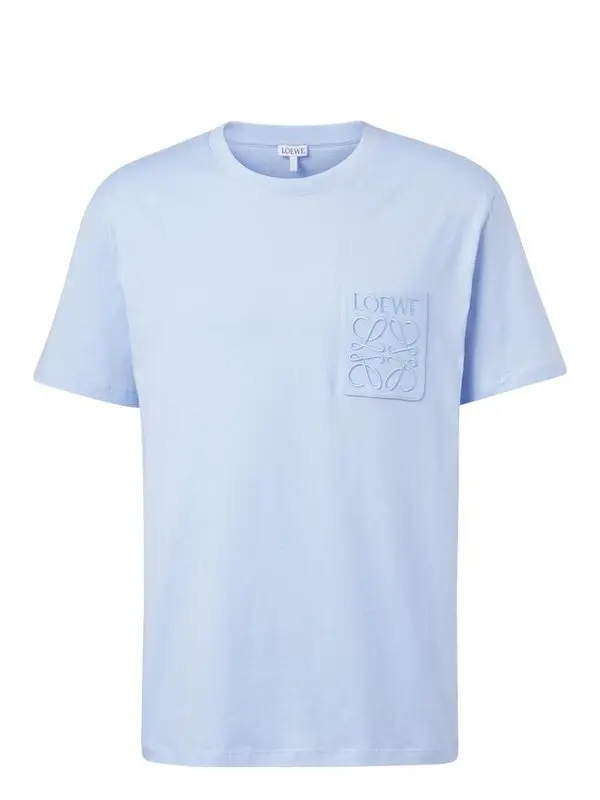 Loewe Anagram Cotton T-shirt - Blue