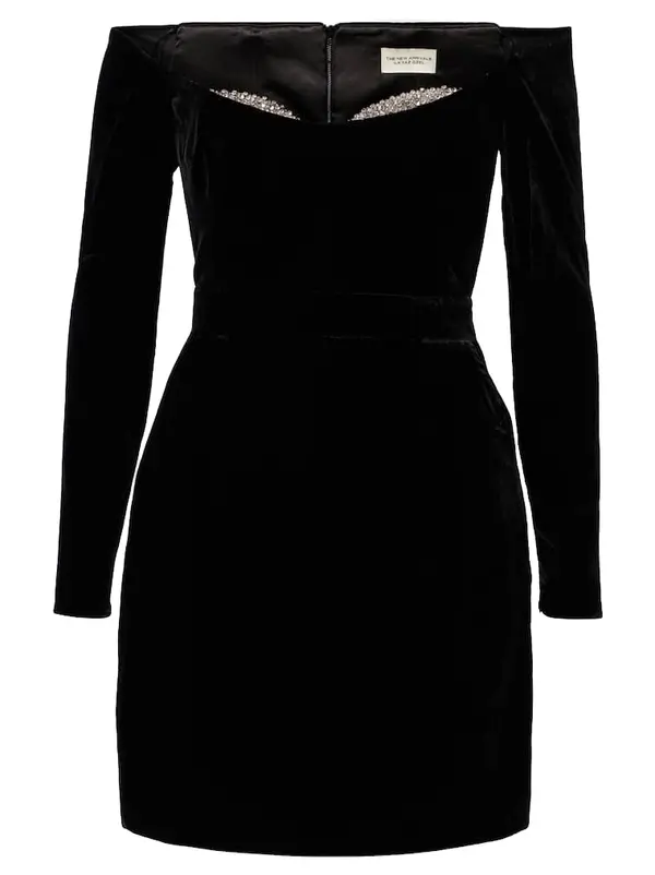 THE NEW ARRIVALS ILKYAZ OZEL Farah Silk Minidress - Black