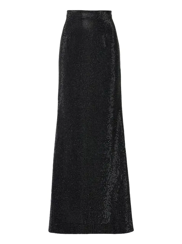 Roland Mouret Crystal-embellished Maxi Skirt - Black