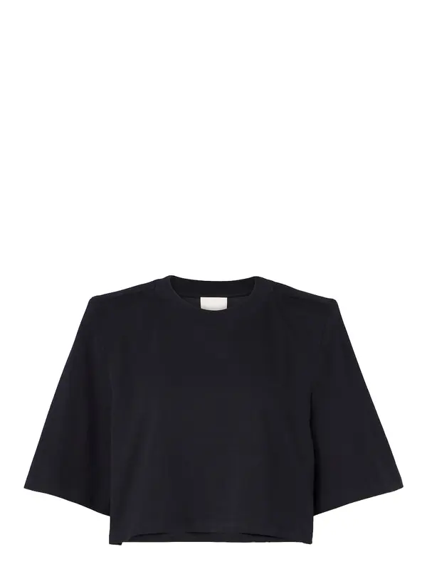 Isabel Marant Zaely Cropped T-shirt - Black