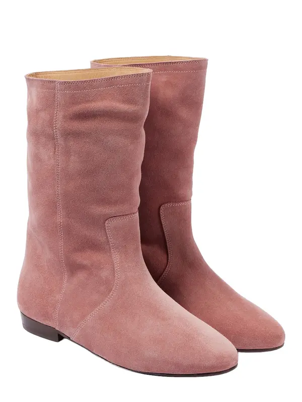 Isabel Marant Stefa Suede Boots - Pink
