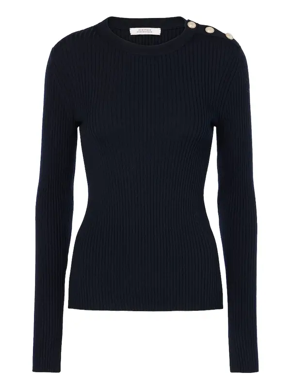 Dorothee Schumacher Essential Ease Wool & Silk-blend Sweater - Blue